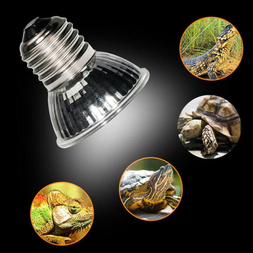 Reptile Full Spectrum Heating Lamp With Uvb Uva Temperature Control - Free Shipping Worldwide