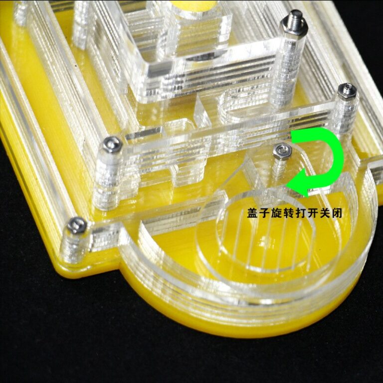 Acrylic Pyramid Ant Farm Nest With Moisture Area Educational Science ...