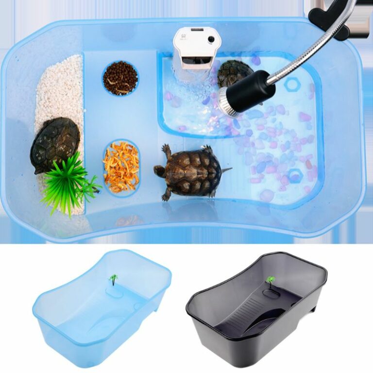 Reptile Basking Platform Turtle Tank Aquarium With Breeding Feeding ...