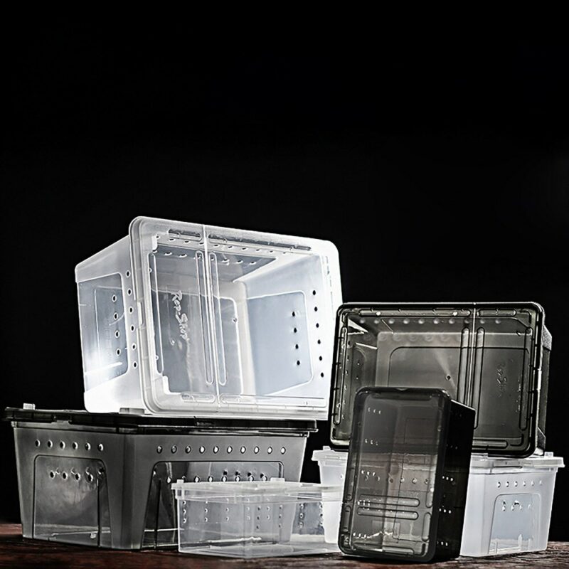 Stackable Reptile Breeder Box Nontoxic Durable Transport For Geckos ...