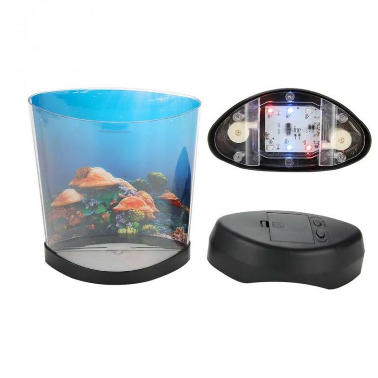 Led Jellyfish Aquarium Night Light Mini Usb Desk Fish Tank Accessories ...