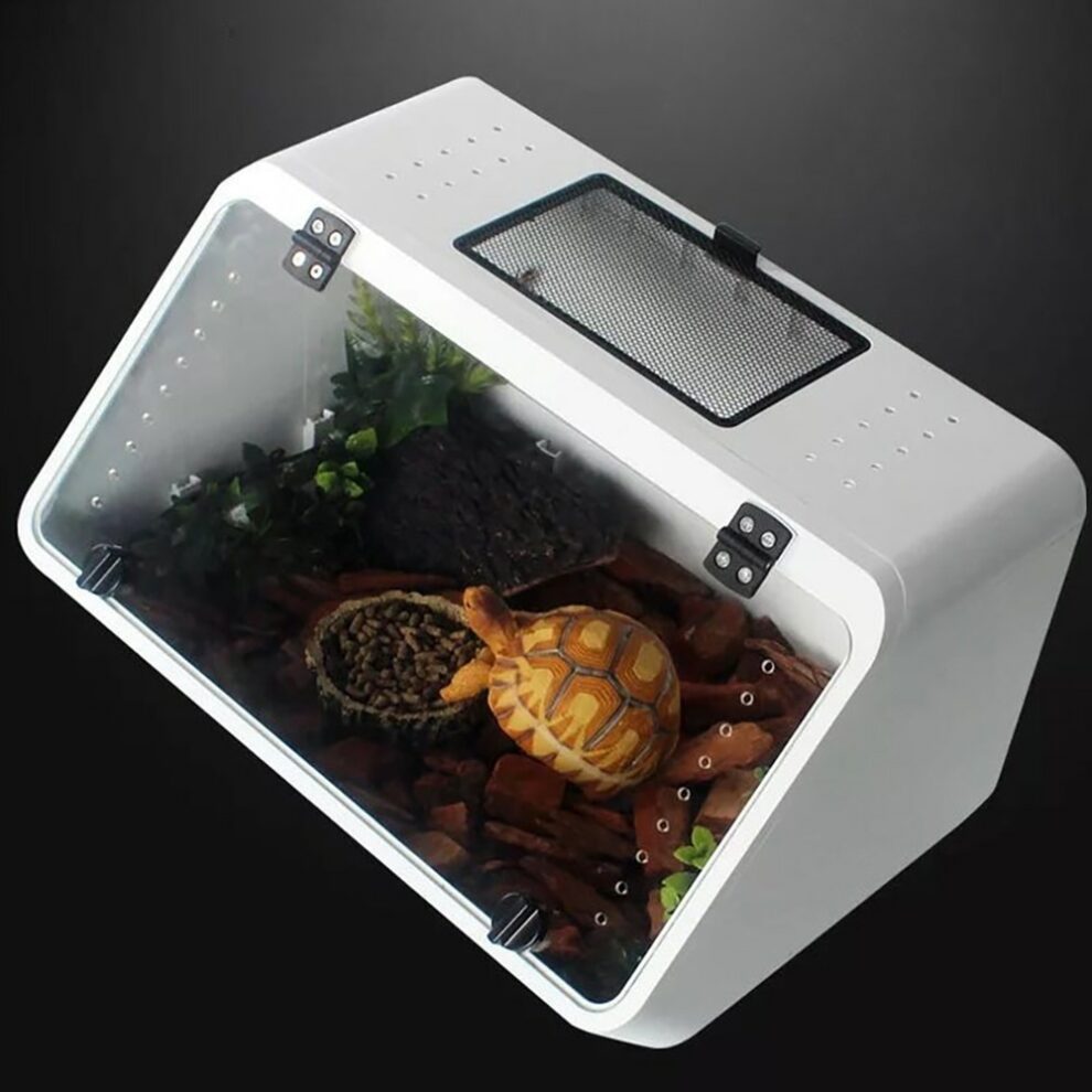Compact Pet Terrarium Tank With Drying Platform For Snakes Turtles ...