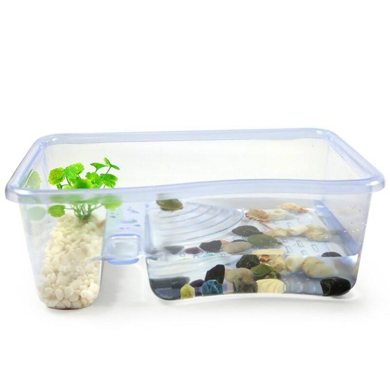 Sturdy Aquatic Turtle Tub Kit With Basking Platform Hibernation Box ...