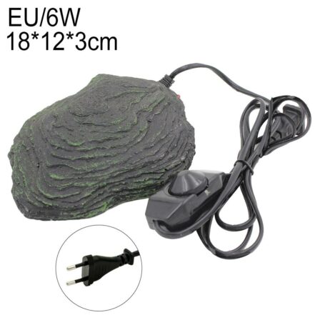Repticare Reptile Heater Rock Pet Heating Stone Insulation Cave Branch ...