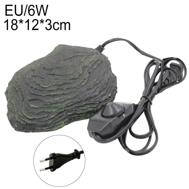 Repticare Reptile Heater Rock Pet Heating Stone Insulation Cave Branch ...