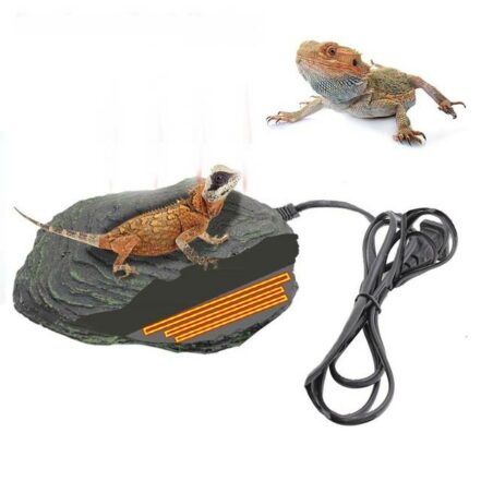 Repticare Resin Reptile Heating Rock With Insulation Cave Branch - Free ...