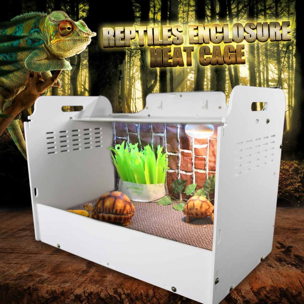 Reptile Heat Enclosure Tank With E27 Screw For Lizard Snake Turtle Crab ...