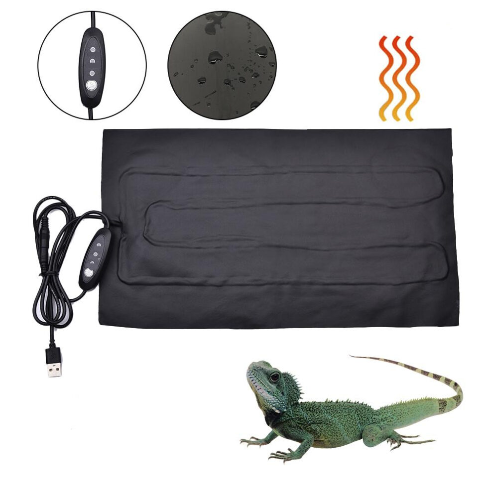 Reptile Heating Pad With Timer Temperature Control For Small Pets ...