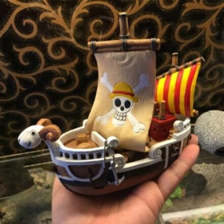 One Piece Pirate King Wang Meili Ship Aquarium Decor Model - Free ...