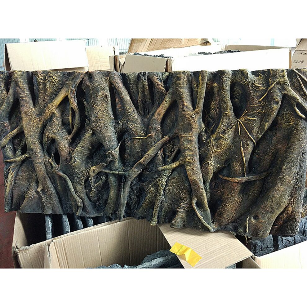 3d Reptile Terrarium Decoration Foam Background Tree Pattern For Gecko ...