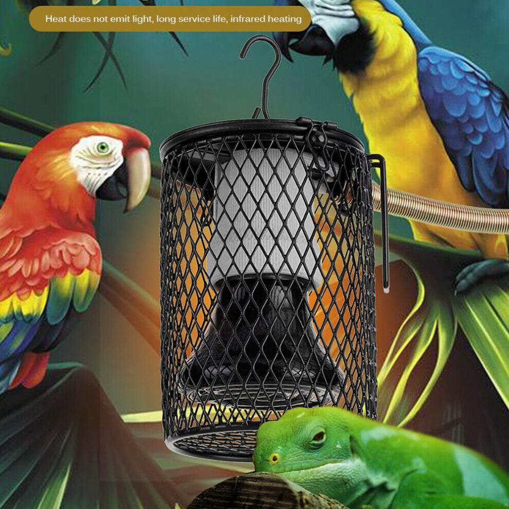 Infrared Ceramic Pet Heating Lamp With Safety Cage For Reptiles ...