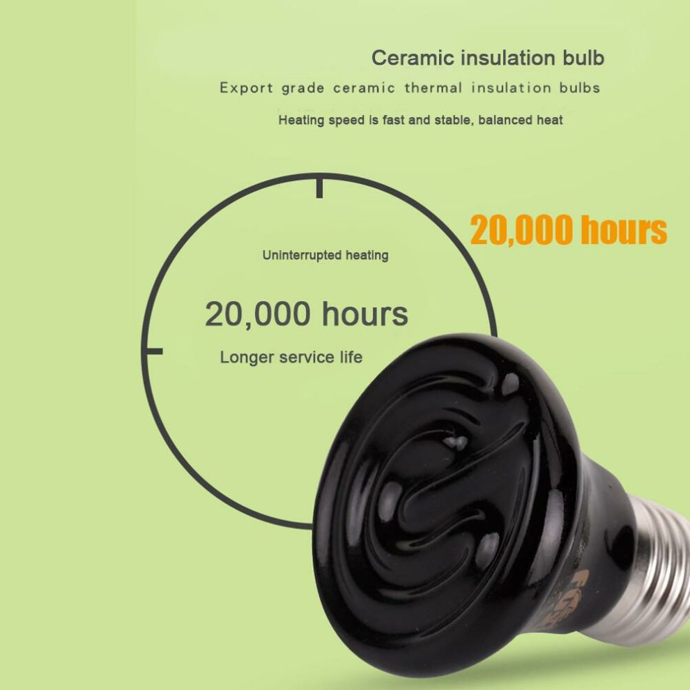 Ceramic Pet Heating Lamp Set With Safety Cage For Reptiles Chickens ...