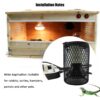 Infrared Ceramic Pet Heating Lamp With Safety Cage For Reptiles ...