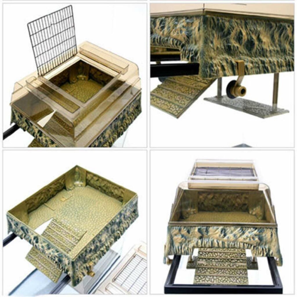 Reptile Habitat Aquarium Tank Turtle Basking Terrace Fish Dock ...