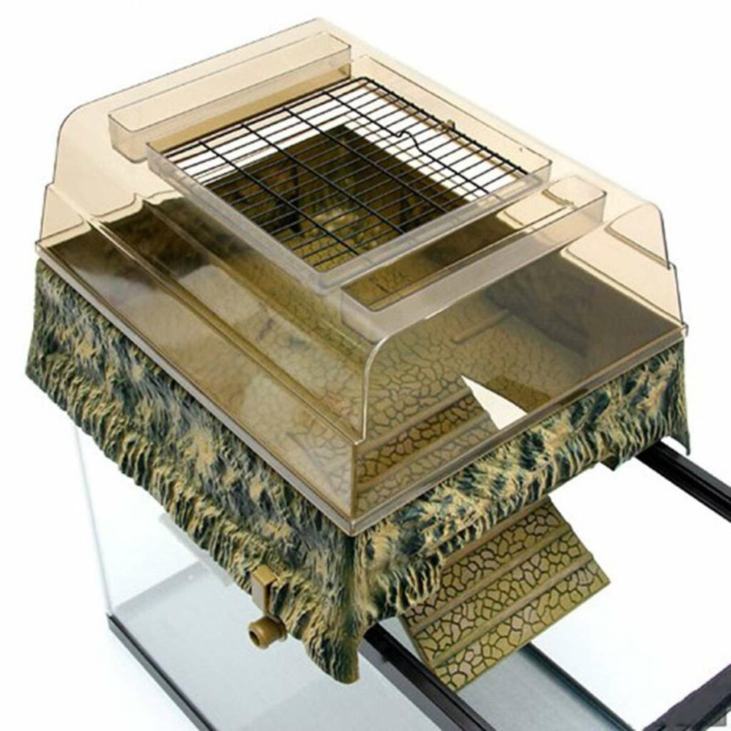 Reptile Habitat Aquarium Tank Turtle Basking Terrace Fish Dock ...