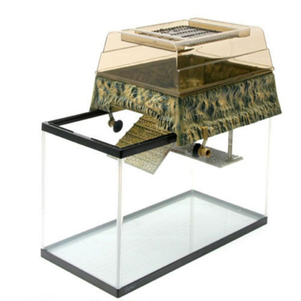 Reptile Habitat Aquarium Tank Turtle Basking Terrace Fish Dock ...