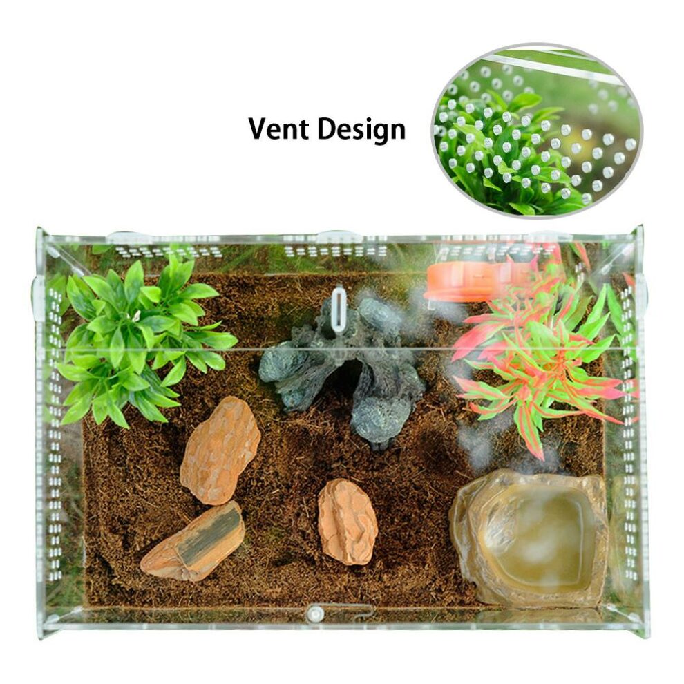 Acrylic Reptile Breeding Box Transparent Terrarium For Spiders ...