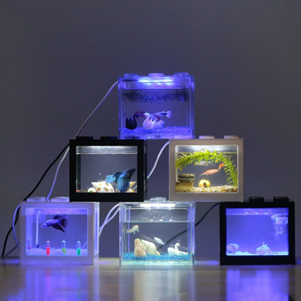 Stackable Mini Aquarium Fish Tank For Small Reptiles Home Decor - Free ...