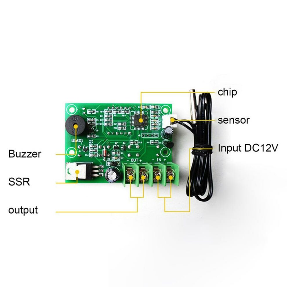 High Precision Digital Pid Temperature Controller Board Xhw1601 Dc12v ...