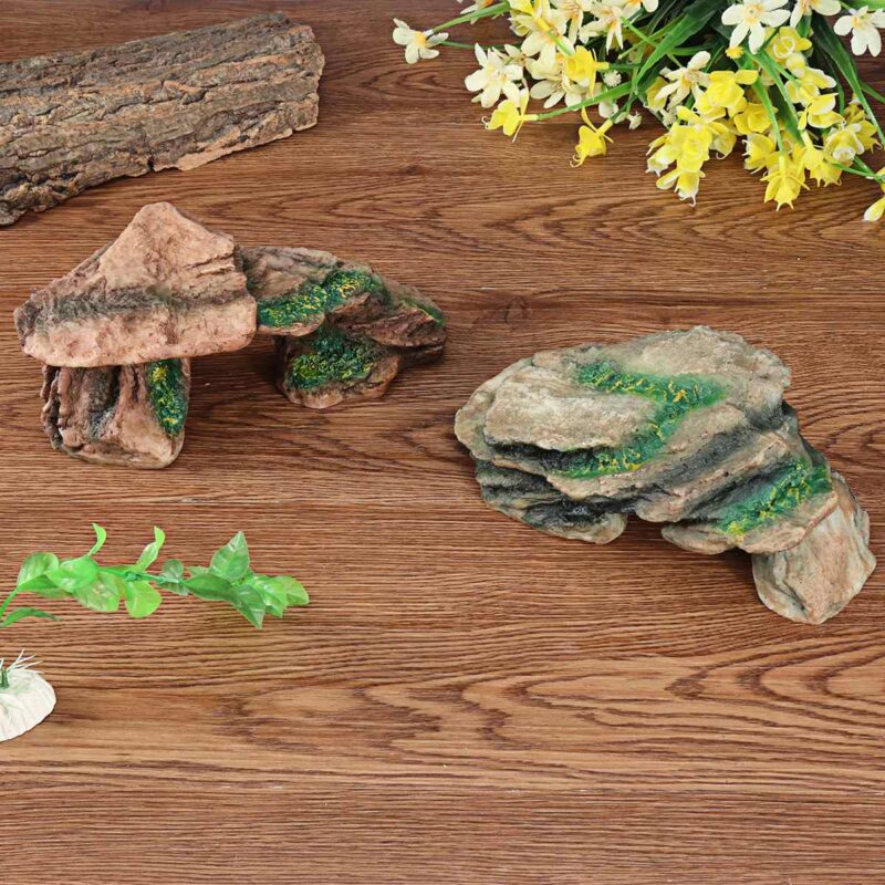 Resin Turtle Basking Platform Aquarium Tortoise Ramp Reptile Habitat ...