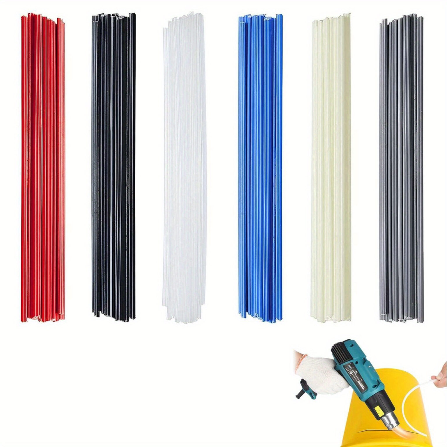 60pcs Multicolor Pppvcabsbiforged Plastic Welding Rods For Auto Bumper ...