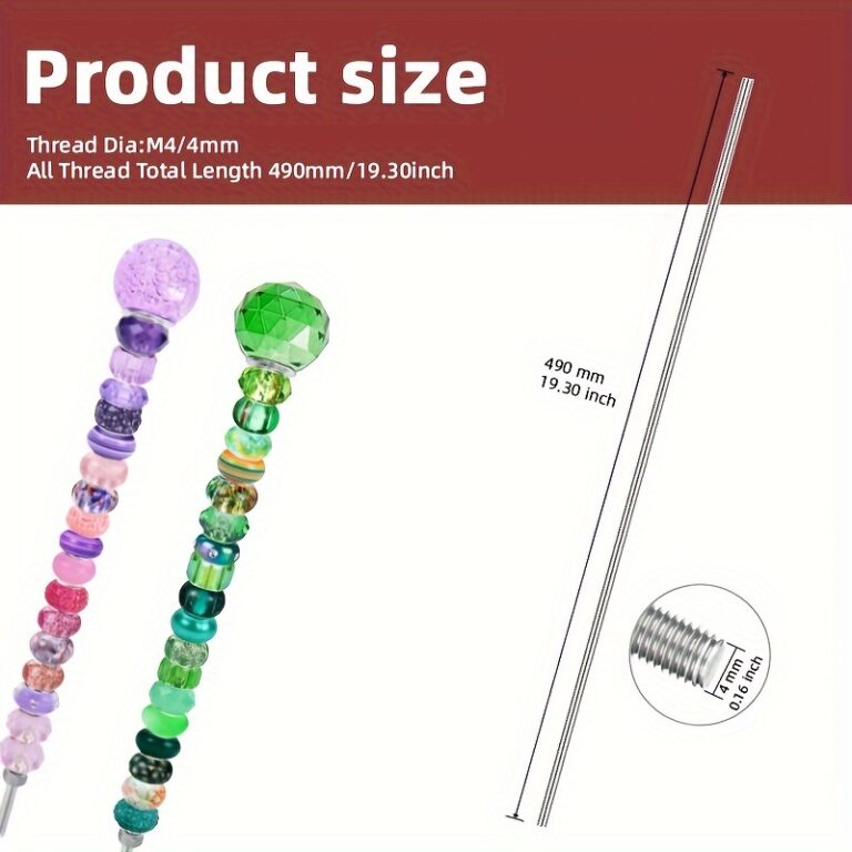 M4 Stainless Steel Threaded Rod Sets For Diy Garden Industrial Use ...