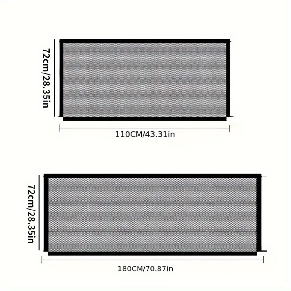 Portable Folding Mesh Pet Safety Gate For Home Doorways Stairways ...