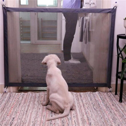 Portable Folding Pet Barrier Nodrill Dog Divider Security Fence - Free ...