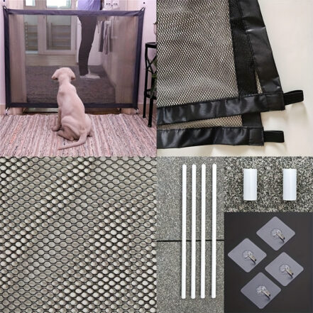 Scratchresistant Pet Safety Net Door Durable Dog Isolation Fence 1pc ...