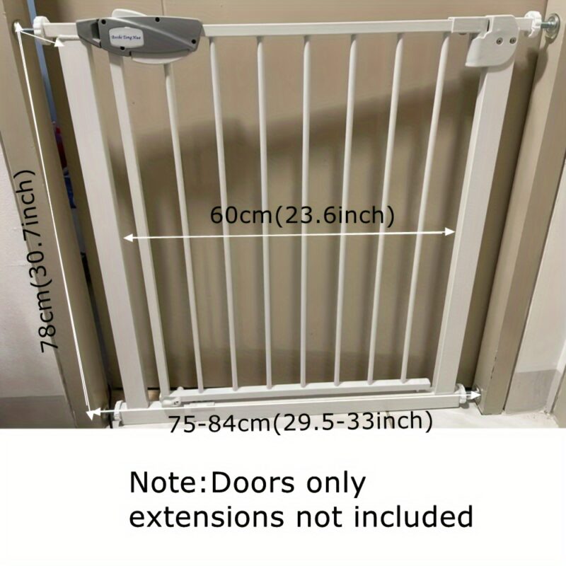 Indooroutdoor Autoclose Dog Gate For Doorways Stairs Patio Garden ...