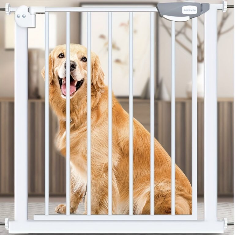 Indooroutdoor Autoclose Dog Gate For Doorways Stairs Patio Garden ...