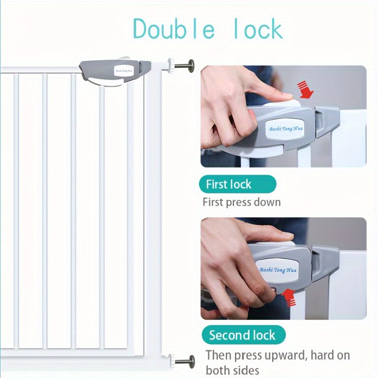 Indooroutdoor Autoclose Dog Gate For Doorways Stairs Patio Garden ...