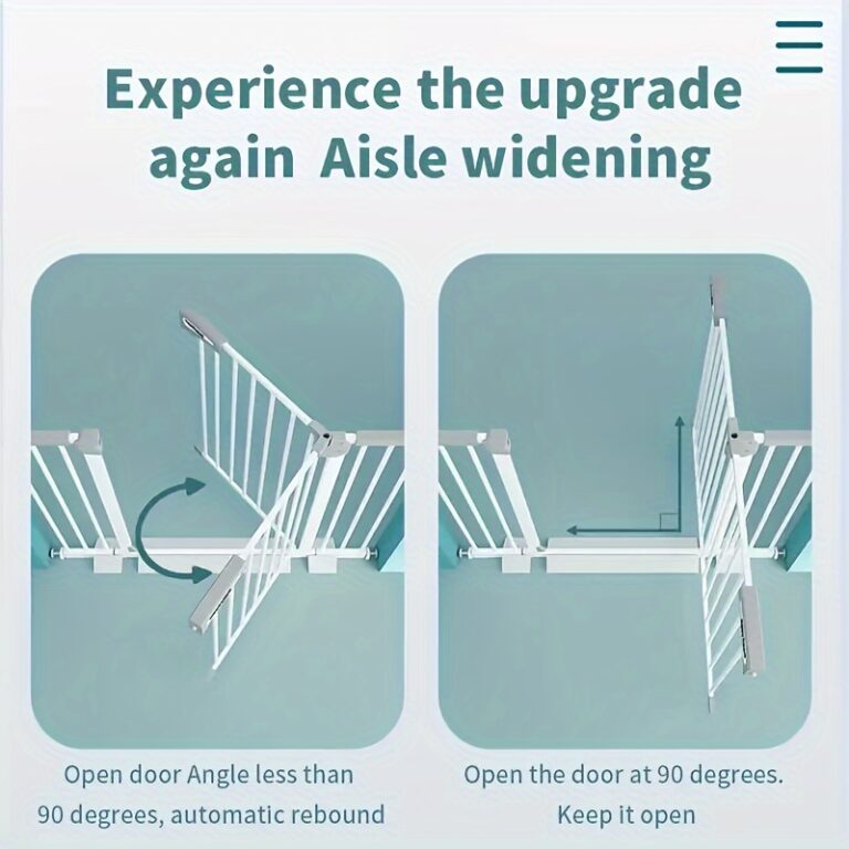 Indooroutdoor Autoclose Dog Gate For Doorways Stairs Patio Garden ...