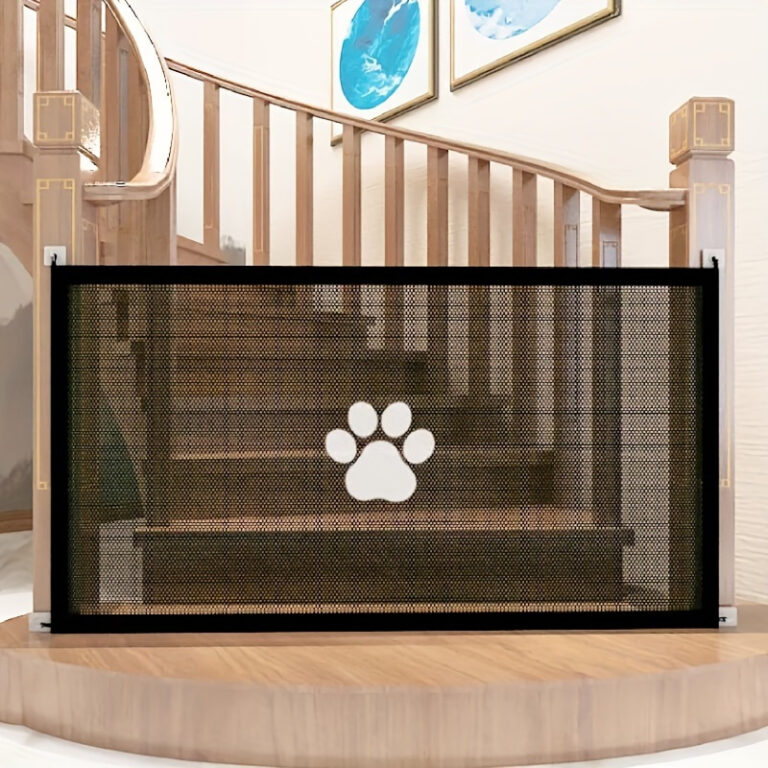 Portable Folding Pet Safety Gate Dog Isolation Mesh Protection Fence ...