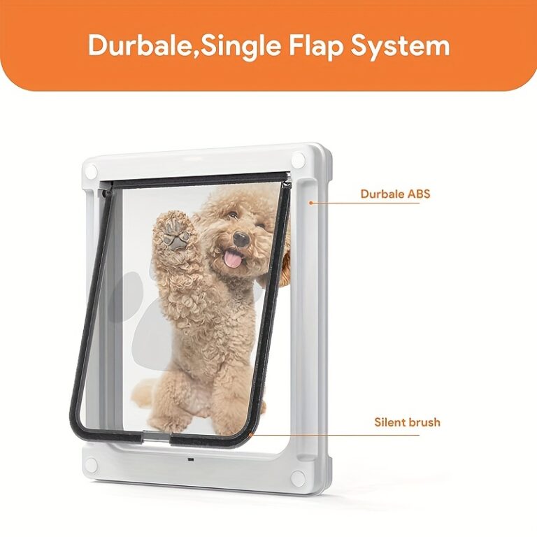 Windproof Wooden Dog Screen Door Antimosquito Pet Fence Twoway Open ...