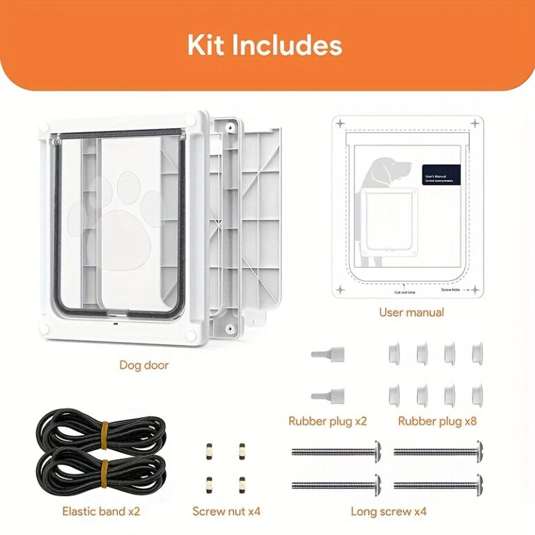 Windproof Wooden Dog Screen Door Antimosquito Pet Fence Twoway Open ...