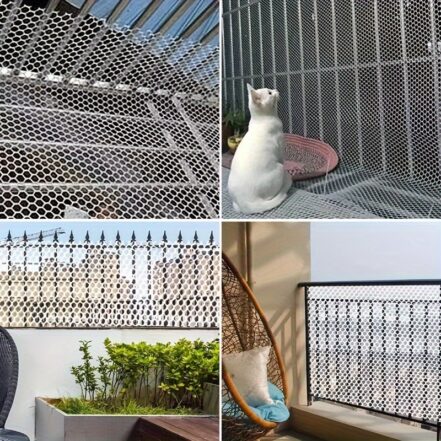 Animal Safety Netting For Balcony Garden Reusable Wire Fencing Antifall ...