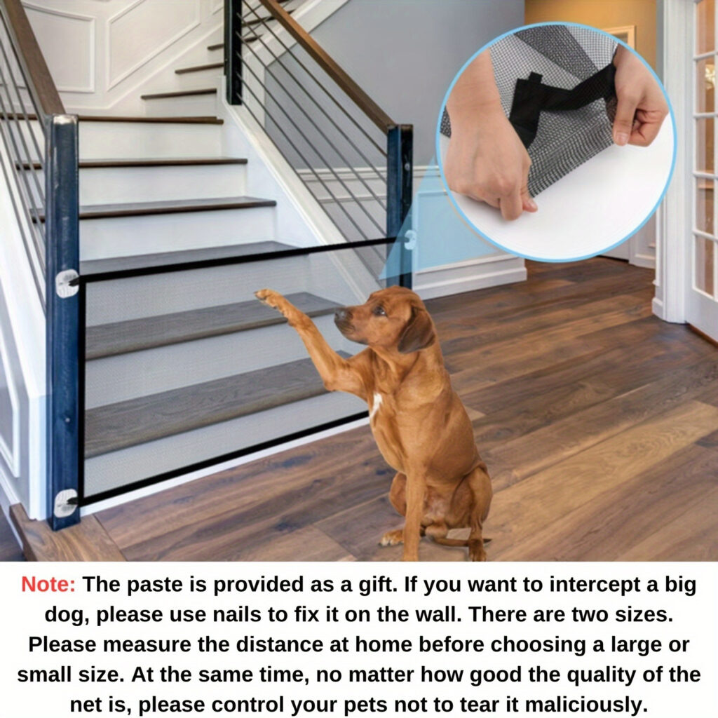 Collapsible Pet Dog Safety Barrier Freepunching Door Isolation Fence ...