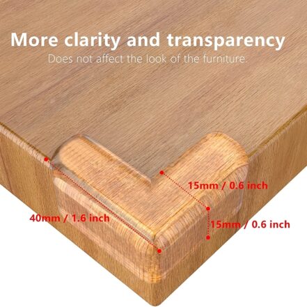 12 Pack Lshaped Clear Corner Guards Safety Bumpers For Sharp Furniture ...