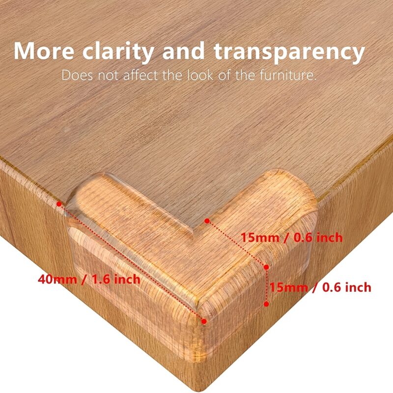 12 Pack Lshaped Clear Corner Guards Safety Bumpers For Sharp Furniture ...