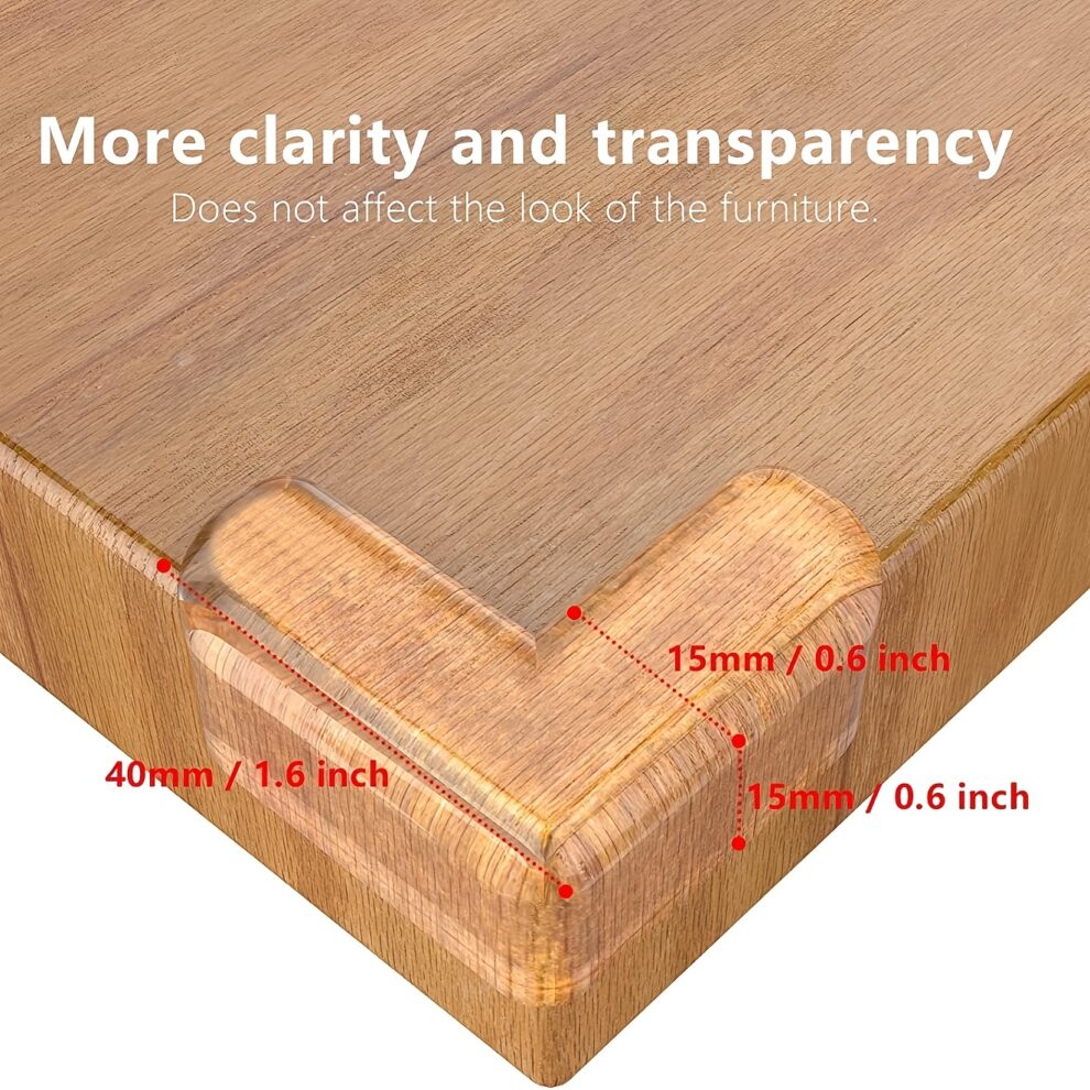 12 Pack Lshaped Clear Corner Guards Safety Bumpers For Sharp Furniture ...