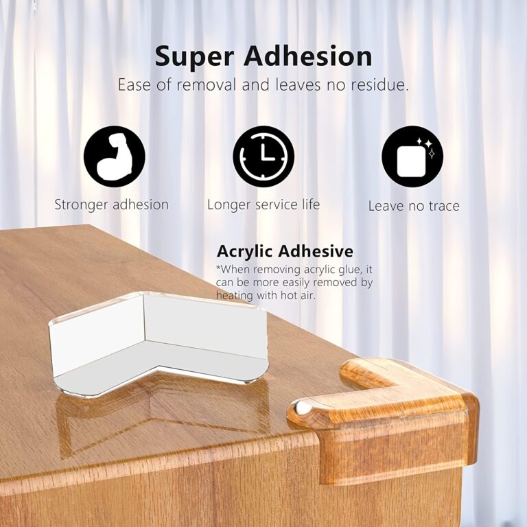12 Pack Lshaped Clear Corner Guards Safety Bumpers For Sharp Furniture ...
