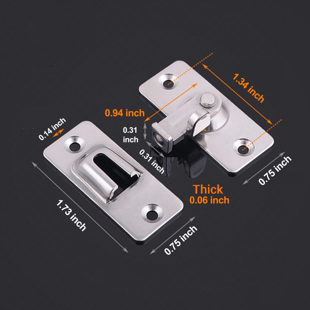 Heavyduty 304 Stainless Steel Door Lock Latch For Home Security - Free ...