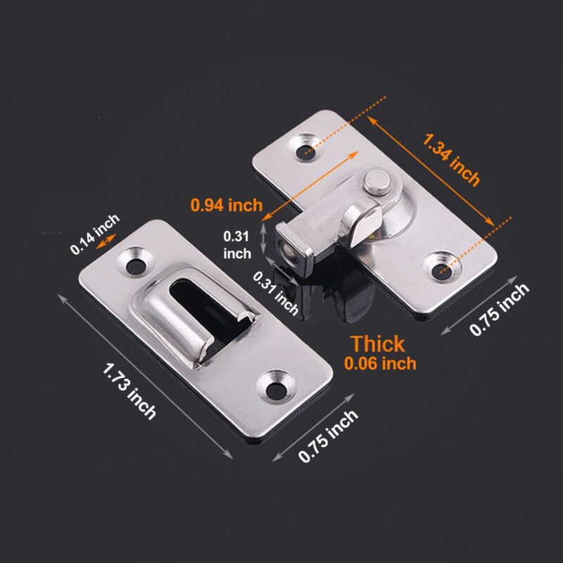 Heavyduty 304 Stainless Steel Door Lock Latch For Home Security - Free ...
