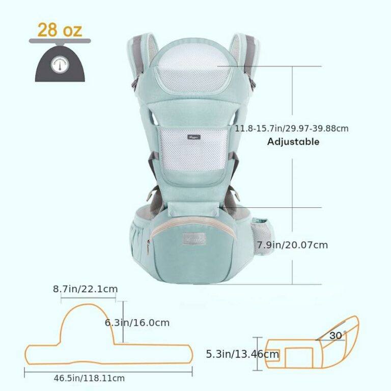 Ergonomic Baby Carrier Kangaroo Swaddle Sling With Storage Infant ...
