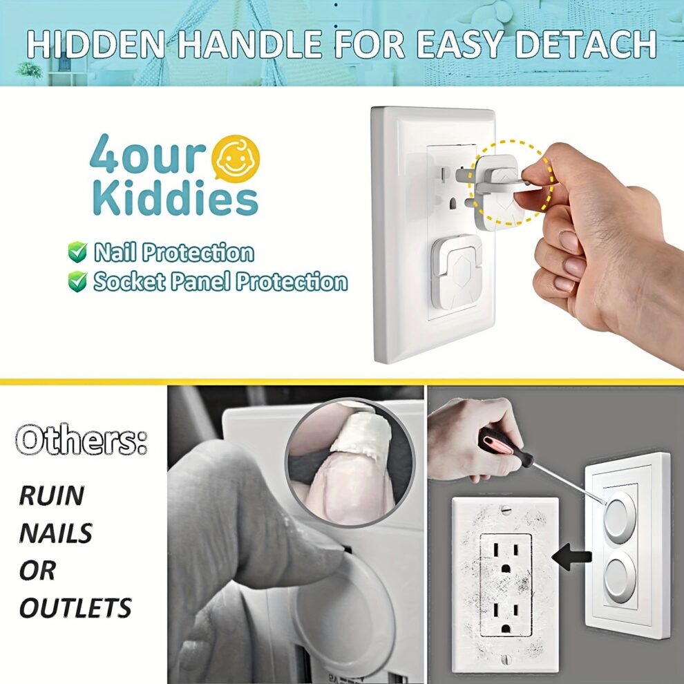 Baby Proof Electrical Outlet Safety Covers 1250pcs Childproof Plug ...