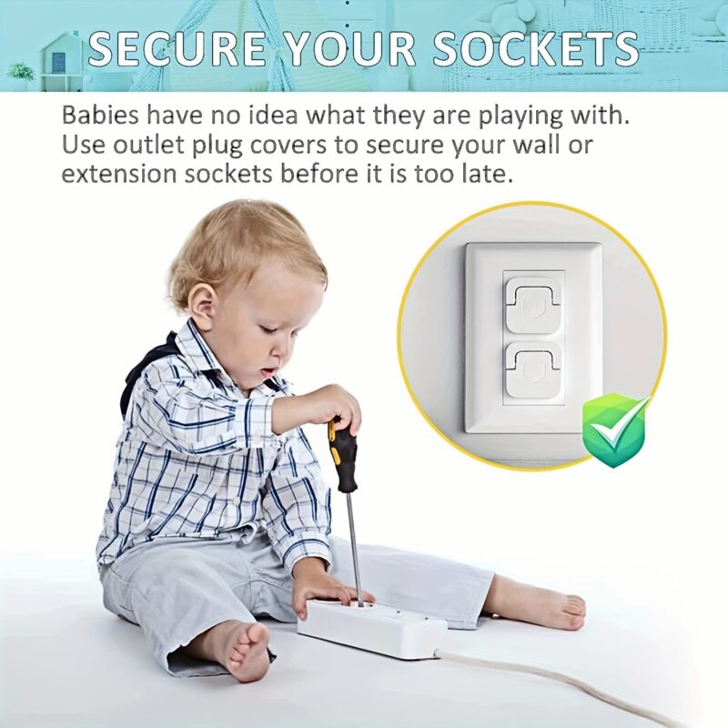 Baby Proof Electrical Outlet Safety Covers 1250pcs Childproof Plug ...