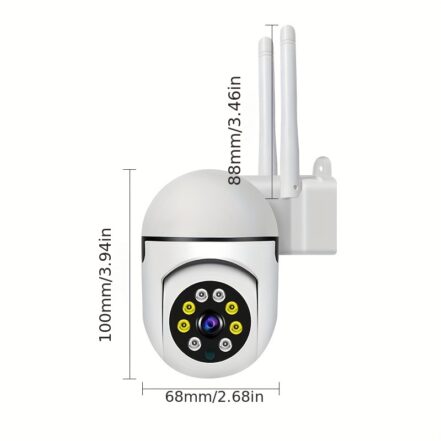 Hd 1080p Wifi Security Camera With 355 View Night Vision Remote Control ...
