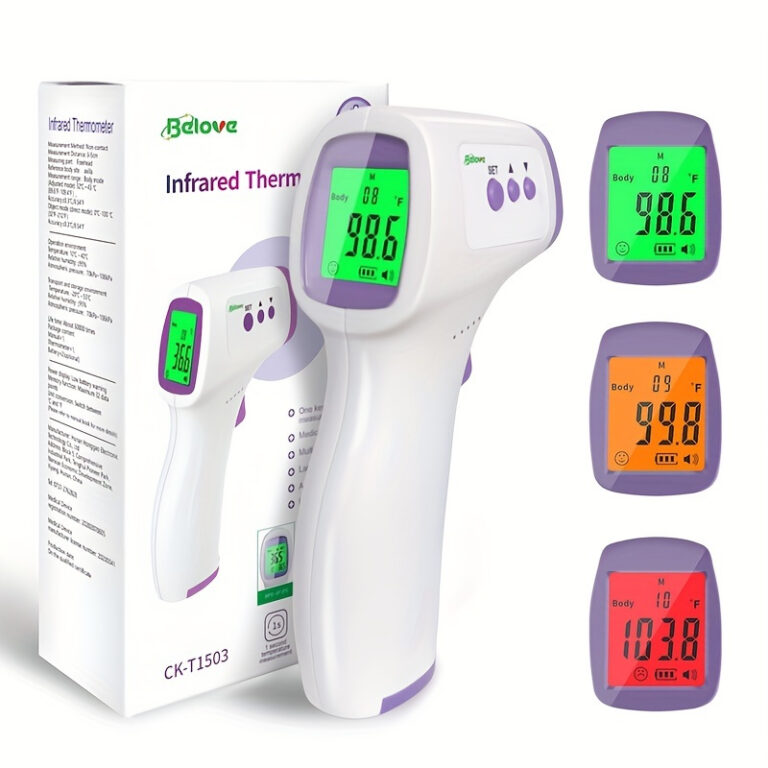 Touchless Digital Infrared Thermometer For Kids Babies With Fever Alarm ...