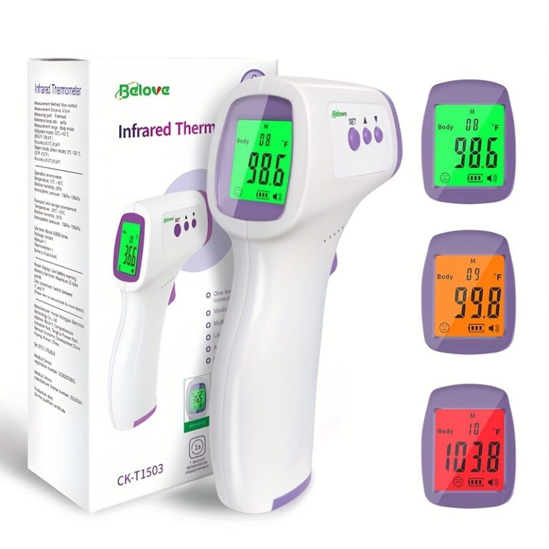 Touchless Digital Infrared Thermometer For Kids Babies With Fever Alarm ...